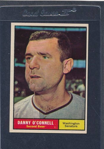 1961 Topps #318 Danny O'Connell Senators EX/MT 61T318-22316-1 | eBay