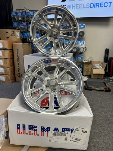 Set of 4 Staggered-US Mags U130 Bullet 20" 5x4.75" Gunmetal Wheels 20x8 ...