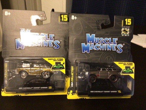 2022 Muscle Machines Chase 1955 Chevrolet Nomad Gasser #15 Chase ...