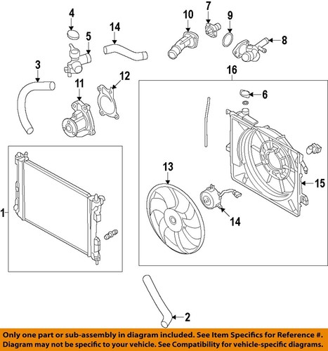 HYUNDAI OEM 12-21 Accent Radiator Components-Control Assy O-Ring ...