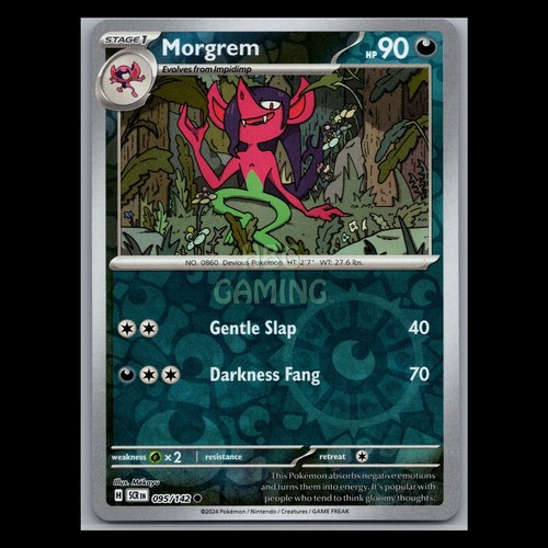 Pokemon Card - Morgrem 095/142 - Stellar Crown Reverse Holo - Scarlet ...