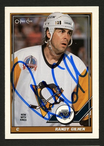 Randy Gilhen #418 signed autograph auto 1991-1992 O-Pee-Chee Hockey ...