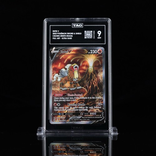 ENTEI V 2023 POKÉMON SWORD & SHIELD CROWN ZENITH #GG36 FULL ART TAG 9 ...