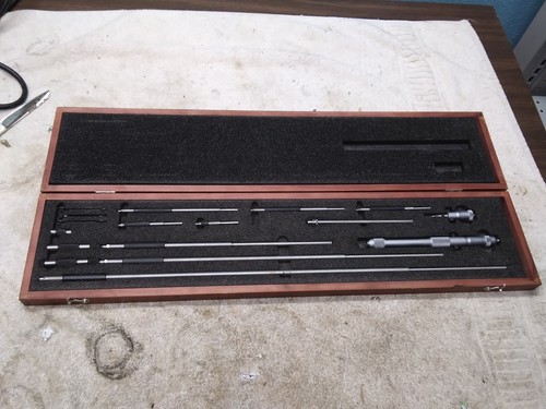 Starrett Inside Micrometer Set 124C/124 3-32in | eBay