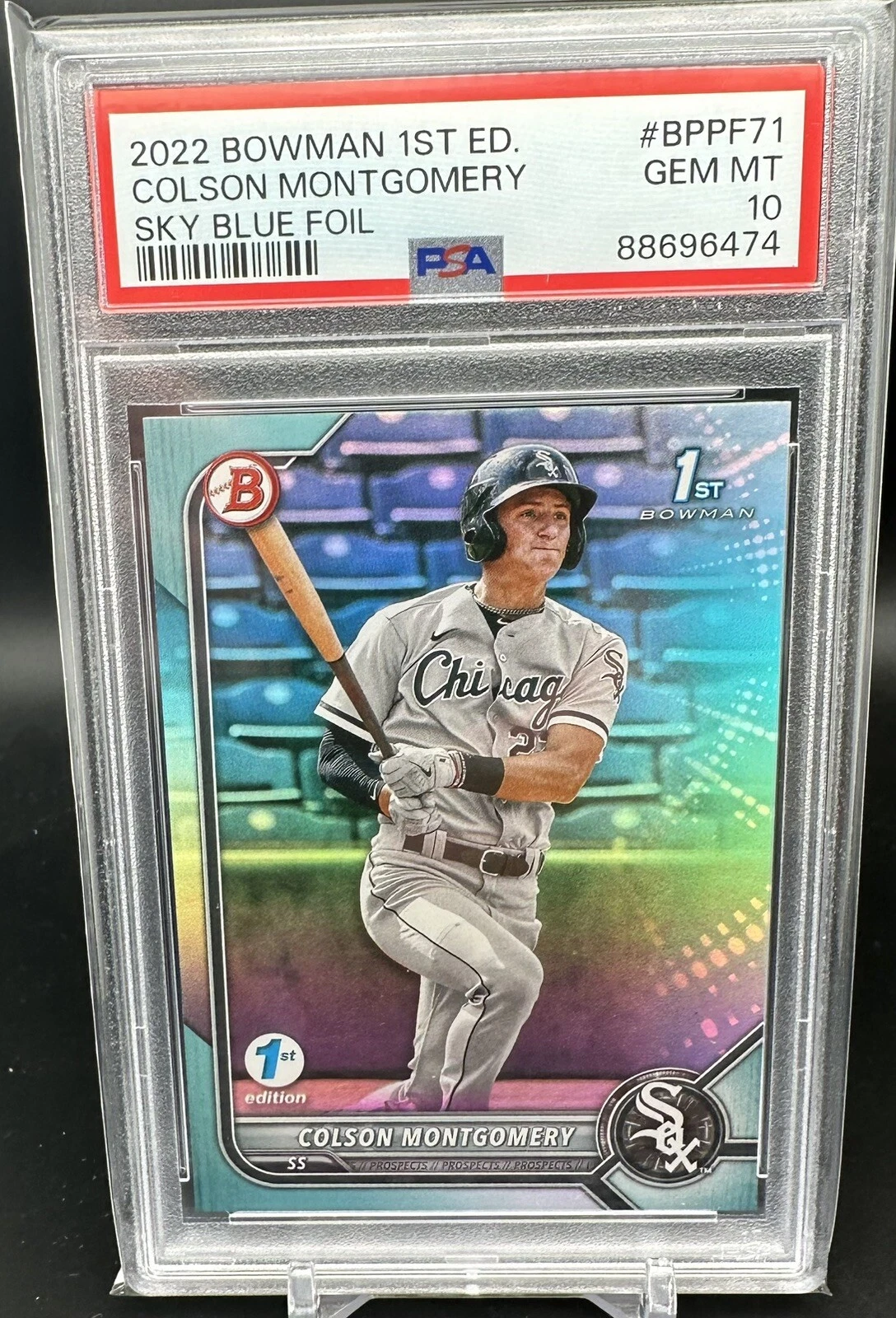 Colson Montgomery 2022 Bowman 1st Edition #BPPF-71 Sky Blue Foil (1st ...