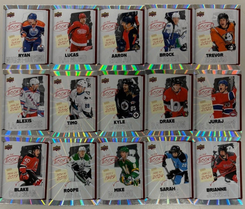 2024-25 Tim Hortons Retrospective Rookies - IN THE BOOKS Complete Set 1 ...