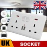 Designa 3 x TWIN DOUBLE SWITCHED SOCKET WHITE 13 AMP 2-Gang, ELECTRIC ...