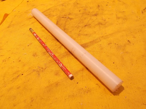 NATURAL NYLON ROD machinable plastic bar bushing round stock 7/8" OD x ...