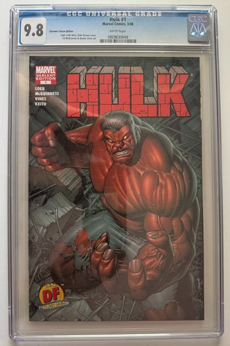 HULK #1 KEY 1st App RED HULK Keown Dynamic Forces VARIANT (2008) Marvel ...