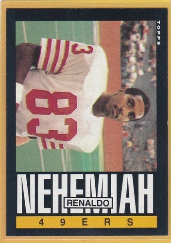 1985 TOPPS FOOTBALL RENALDO NEHEMIAH #158 49ERS NM *88028 | eBay