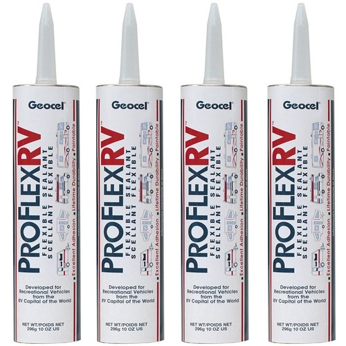 Geocel GC28109 QTY.4, ProFlex RV Flexible Self Leveling Sealant, Almond ...