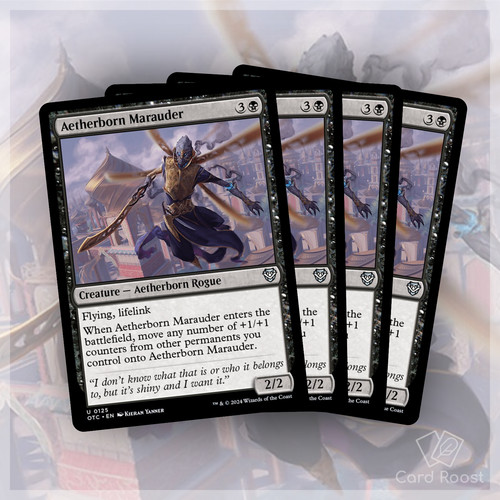 MTG x4 Aetherborn Marauder 0125 Commander: Outlaws of Thunder Junction ...