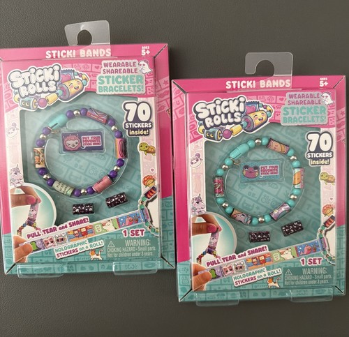 2 Pack Sticki Rolls Sticker Bracelets – 140 Stickers Total – FREE ...