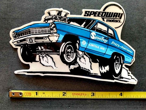 "SPEEDWAY MOTORS" Original Drag Racing Sticker Decal ** NHRA U.S ...