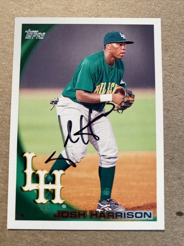 Josh Harrison 2010 Topps #207 Pirates Nationals MiLB Autographed Card ...