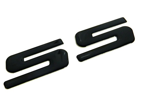 3 LARGE BLACK SS EMBLEM BADGE DECAL FOR CHEVROLET CHEVY SILVERADO PICK ...