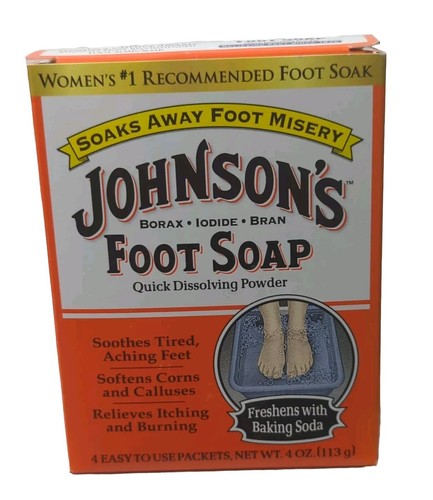 JOHNSON'S Foot Soap Powder 4 Packets 1 Oz Ea Discontinued 11509004031 ...