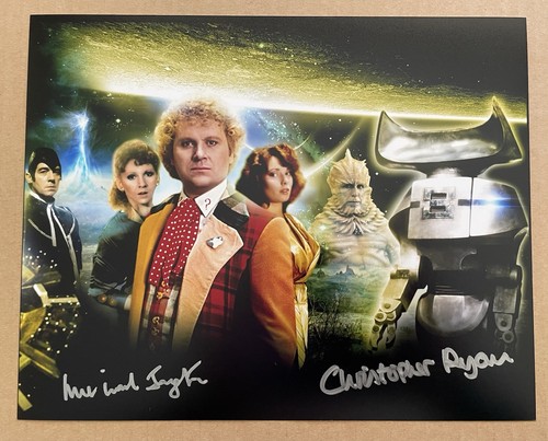 DOCTOR WHO - MICHAEL JAYSTON (+) & CHRISTOPHER RYAN HAND SIGNED PHOTO ...