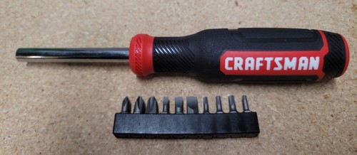 NEW 11 Piece CRAFTSMAN Magnetic Hex 1/4" Driver Spinner HANDLE Bit ...