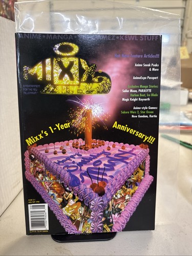 Mixx Zine Magazine Aug/Sep 1998 Issues 2-1 year Anniversary Anime Manga ...