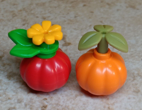 LEGO Gourd Pumpkin Set Lot of 2 Vine Plants Ground Cover Seasonal ...