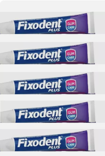 Fixodent Plus Gum Care Denture Adhesive Cream 2oz EACH 5PK | eBay