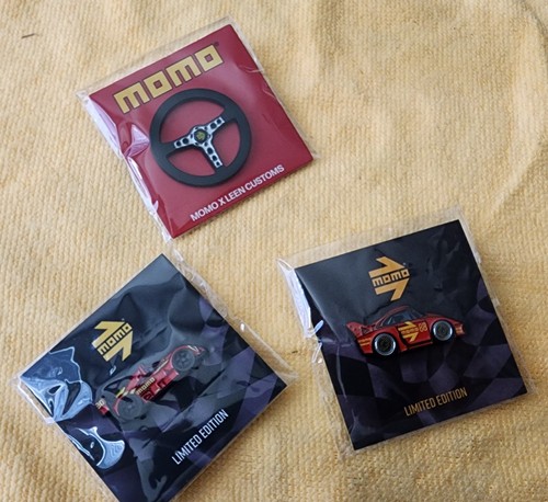Leen Customs X MOMO Steering Wheel Pin Set FERRARI PORSCHE LOT OF 3 | eBay