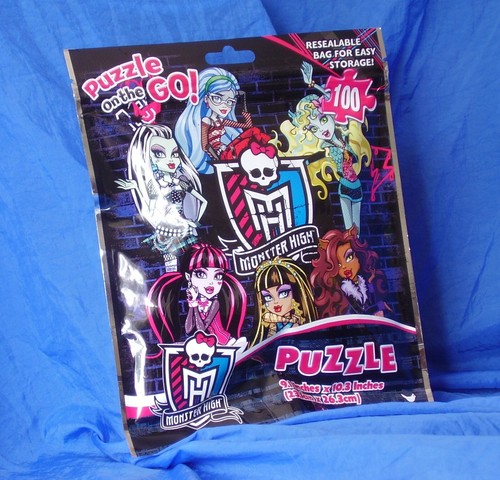 Monster High 100pc Puzzle on The Go Fashion Girls Party Favor Fun ...