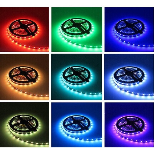 16ft LED Light Strip Roll Multicolor 16ft Flexible Tape RGB House/Car ...