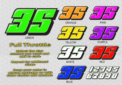 RACING CAR NUMBERS SETS Late Model, Stock Car, Modified, BMX | eBay