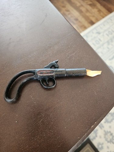 Antique CAST IRON TOY FIRECRACKER SHOOTER PISTOL CAP GUN 19TH CENTURY ...