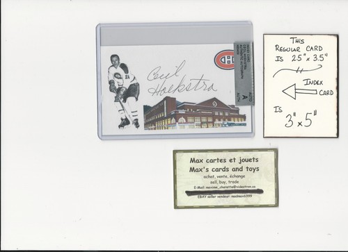 Cecil Hoekstra Montreal Canadiens AUTOGRAPH AUTO SIGNED INDEX HOCKEY ...