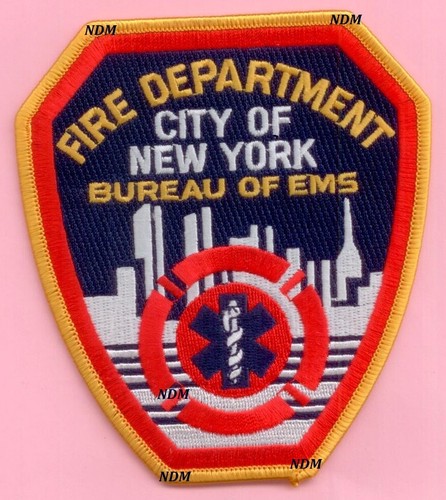 New York City Fire Dept Bureau Of EMS Patch - 4.5 inch tall | eBay