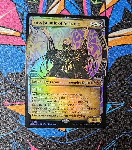 Vito, Fanatic of Aclazotz NM Showcase Foil MTG Lost Caverns Of Ixalan ...