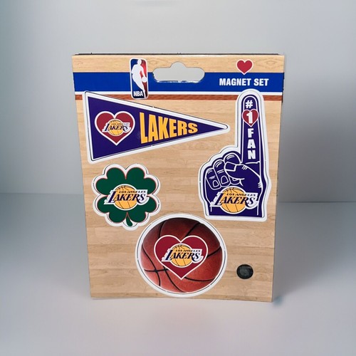 4 PCS NBA LOS ANGELES LA LAKERS FAN MAGNET SET LA CA BASKETBALL FREE ...