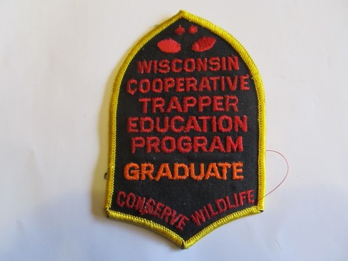 Wisconsin State Conservation Trapper Ed Graduate Patch | eBay