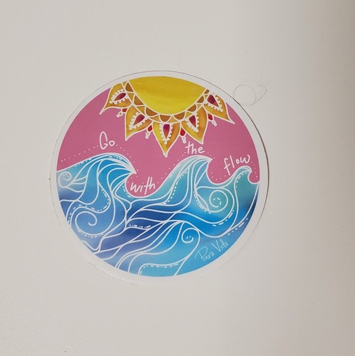 Pura Vida Vibrant Multicolor Ocean Sun Sticker Water Bottle Laptop ...
