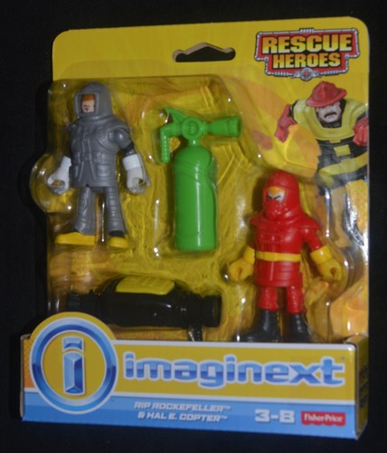Rescue Heroes RIP ROCKEFELLER & HAL E COPTER Action Figure Set MIP | eBay