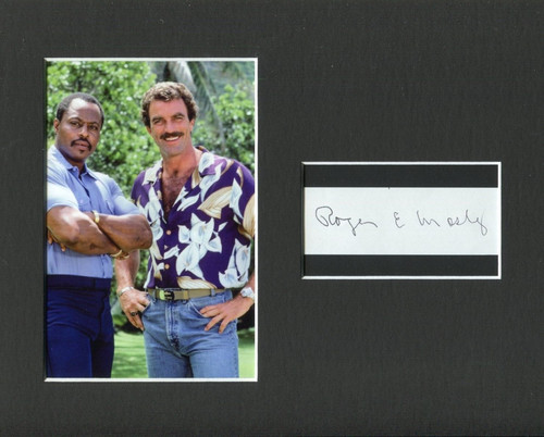 Roger E. Mosley Magnum PI TC Signed Autograph Photo Display With Tom ...