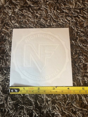 Nightforce White Peel N Stick Logo Window Decal Sticker Original Shoot ...