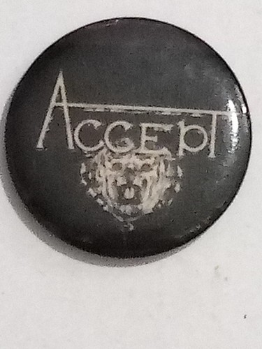 Vintage Heavy Metal Pin Accept 1" 1980's | eBay