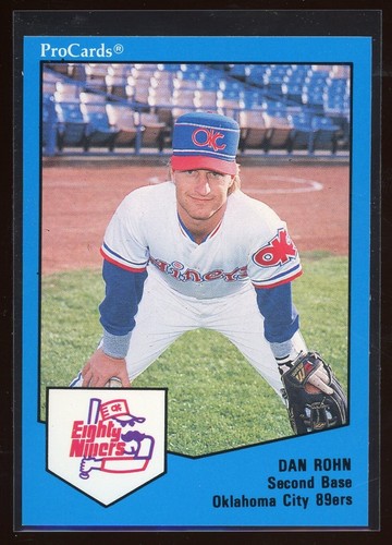 1989 ProCards Oklahoma City 89ers DAN ROHN RC RANGERS | eBay