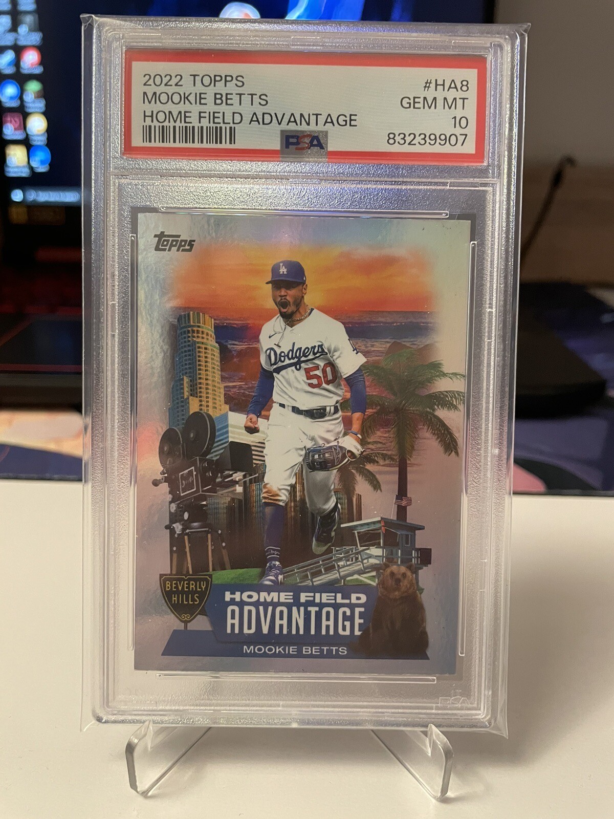 Mookie Betts 2022 Topps #HA-8 Home Field Advantage /(SSP) PSA 10 Price ...