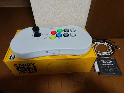 SNK Neo Geo Arcade Stick Pro White With Box & Manual Used Good ...