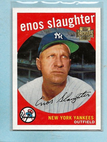 ENOS SLAUGHTER - 2001 Topps Archives - #110 - Yankees - Comb. Shipping ...