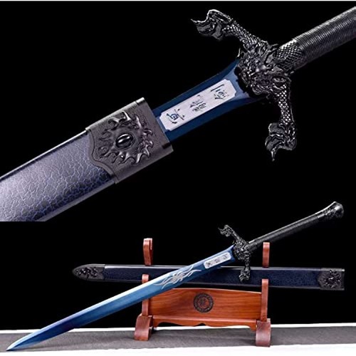 GLW Sword Flying Dragon Battle Sword Chinese Wuxia Sword High Manganese ...