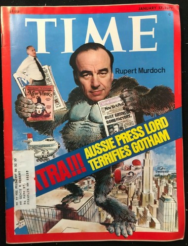 TIME MAGAZINE January 17 1977 RUPERT MURDOCH / Jimmy Carter / Donald ...