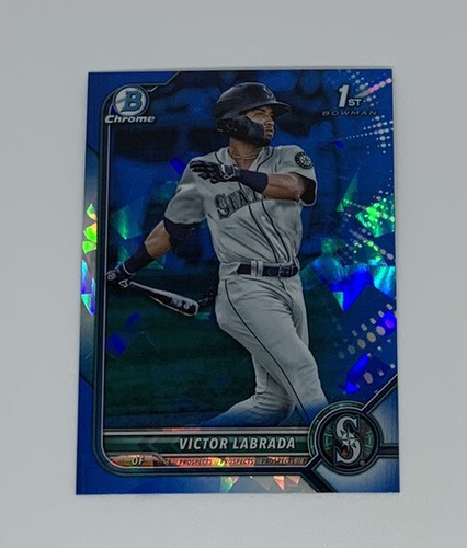 Victor Labrada 2022 1st Bowman Chrome Sapphire Seattle Mariners | eBay