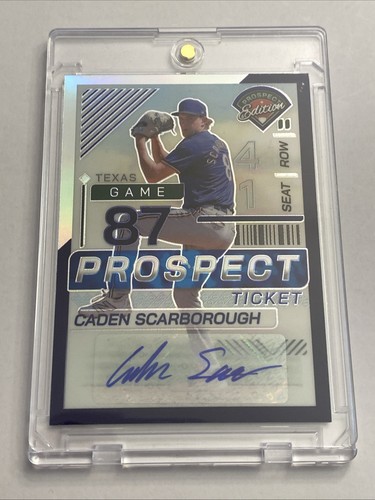 2024 Panini Prospect Edition - Caden Scarborough #172 Holo Signatures ...