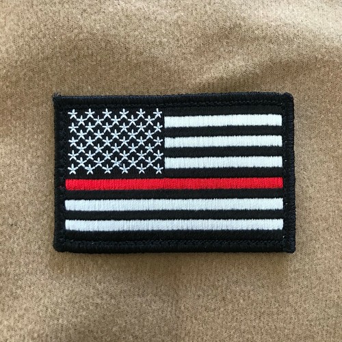 THIN RED LINE FLAG MORALE PATCH FIREMAN FIREFIGHTER HALLIGAN CAIRNS ...